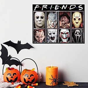 Halloween Diamond Painting Kits for Adults,Horror Theme Diamond Art Kits, 5D DIY Full Drill Diamond Dots Paintings with Diamonds Gem Art and Crafts for Home Wall Decor-12X16inch