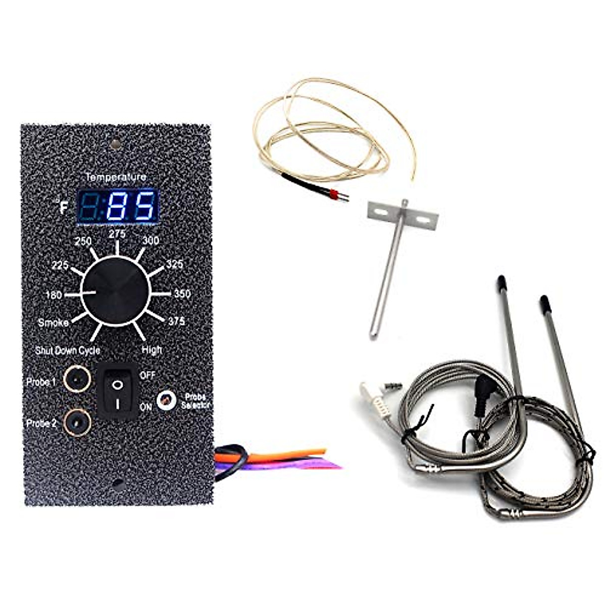 Unifit Universal Digital Temperature Control Panel Kit Replacement Parts for Traeger Pro 20/22/34 Series Wood Pellet Smoker Grills, Including Sensor and Meat Probe