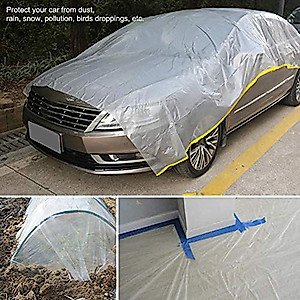 Transparent Protector Cover, Dust Cover, 2.74x3.66m for Furniture Car Patio Use Outdoor Use