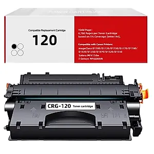 120 Toner Cartridge Compatible Replacement for Canon 120 Toner Cartridge CRG-120 CRG120 for Canon imageCLASS D1120 D1550 D1150 D1320 D1350 D1520 D1100 D1370 D1180 D1170 MF6680DN MF417dw Black