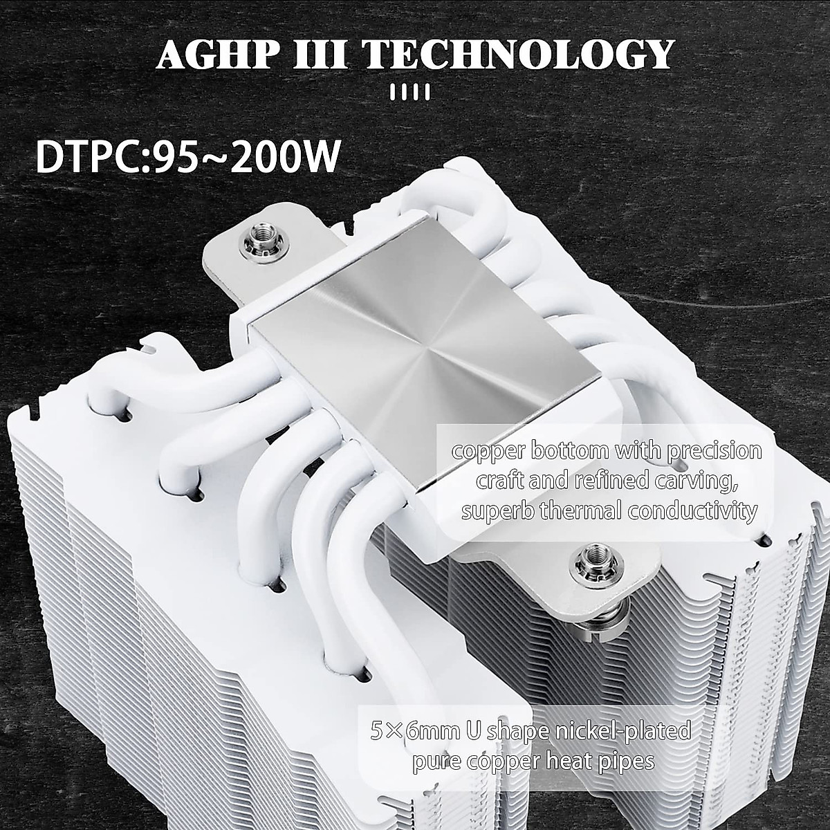 Thermalright Silver Soul 110 White CPU Cooler Dual Towers, 5 Heat Pipes, 110MM Hight, TL-B9W PWM Fan, Aluminium Heatsink Cover, AGHP Technology, for AMD AM4 AM5/Intel 1700/1150/1151/1200/2011
