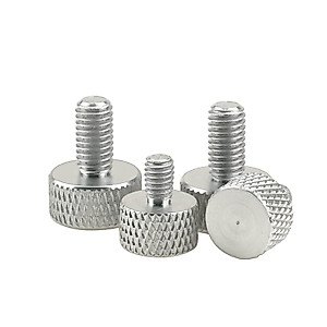 20 Pcs Aluminum knurling Fully Threaded Hand Twistscrew,for Motherboard Installation Etc.M4x16mm