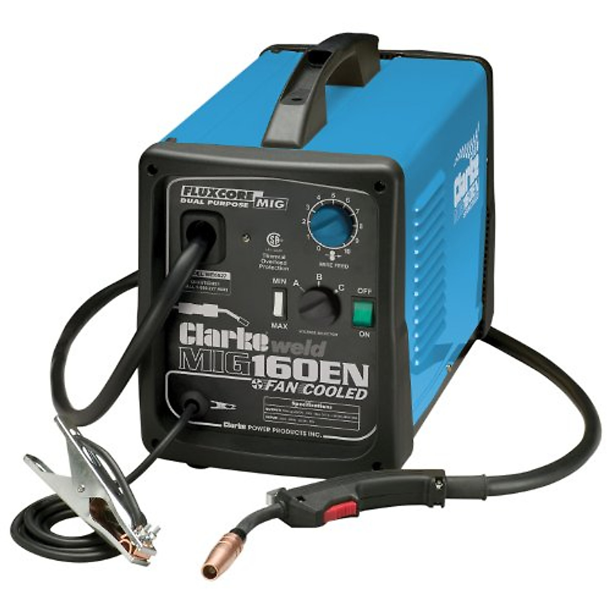 Clarke WE6527 160EN 240-Volt Fluxcore/MIG Welder