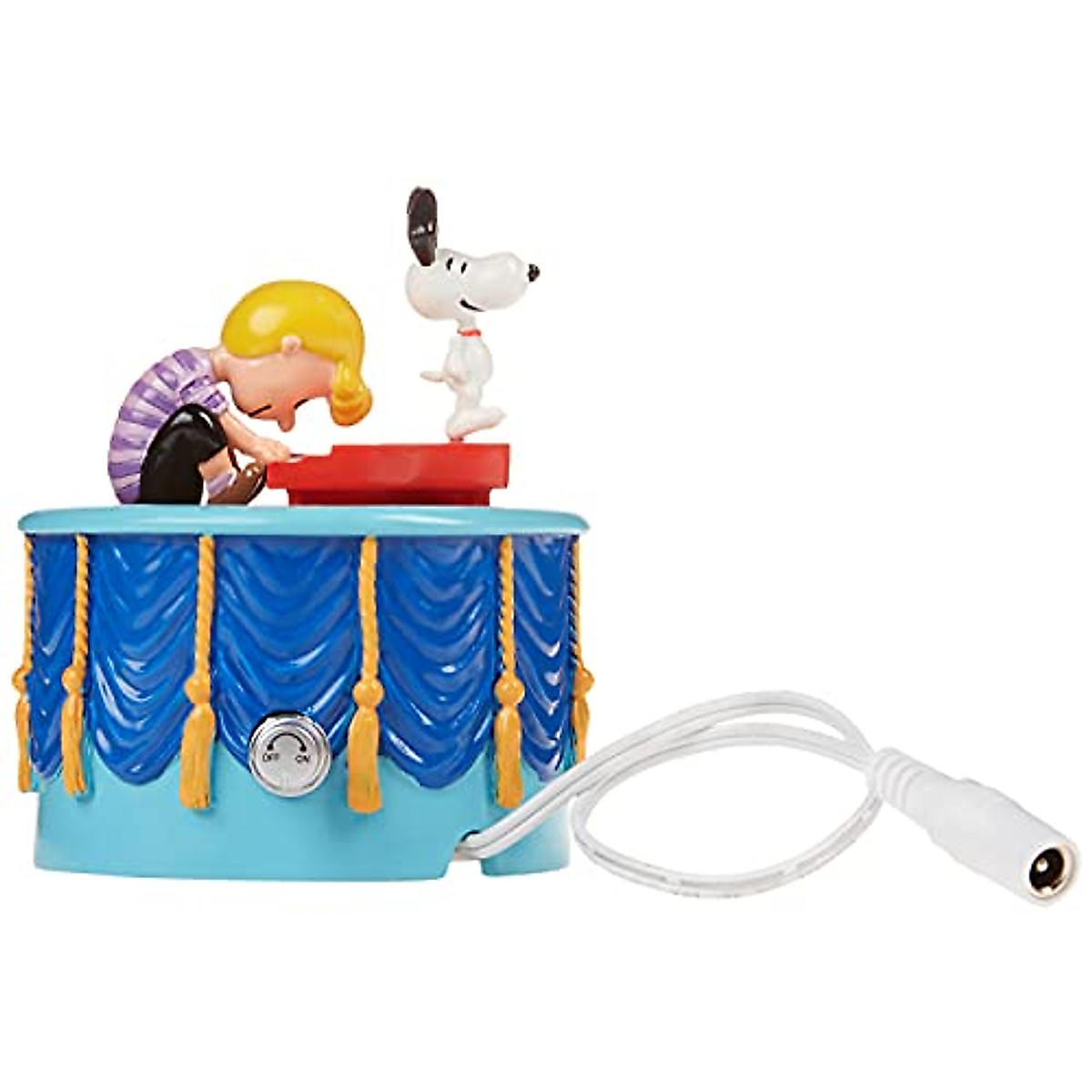 Department 56 Peanuts Village Accessories Snoopy Dancing Animated Musical Figurine, 3.71 Inch, Multicolor