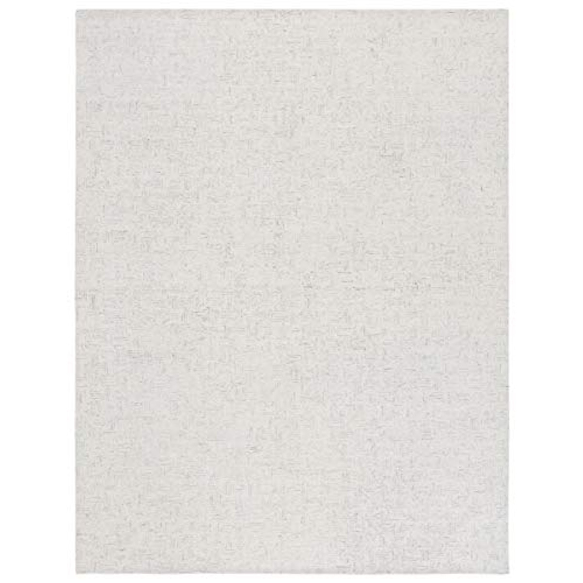 SAFAVIEH Micro-Loop Collection 8' x 10' Light Grey/Ivory MLP537F Handmade Premium Wool Area Rug