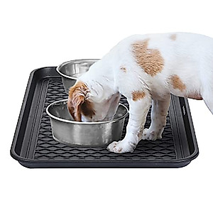 Great Working Tools Boot Trays for Entryway, Set of 2 Heavy Duty Shoe Trays All Season Muddy Mats Wet Shoe Tray Snow Boot Tray - Black, 30" x 15" x 1.2"