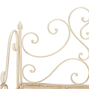 SAFAVIEH PAT5022A Outdoor Collection Torus Pearl White 3-Tier Shelf