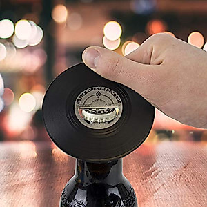 Gift Republic Vinyl Record Shaped Bottle Opener, Multi