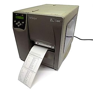 Zebra S4M Direct Thermal Label Printer with USB, Serial and Parallel Ports, 6 in/s Print Speed, 203 dpi Print Resolution, 4.09" Print Width, 110/220 VAC