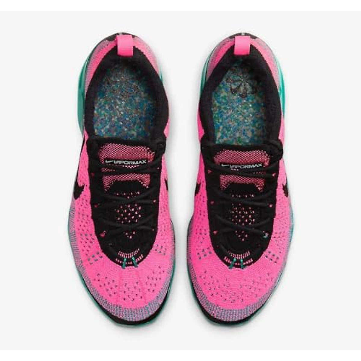 Nike Air Vapormax 2023 Flyknit Women's Running Shoes (Clear Jade/Pink Blast/White/Black FN7182-335, US Footwear Size System, Adult, Women, Numeric, Medium, 10)