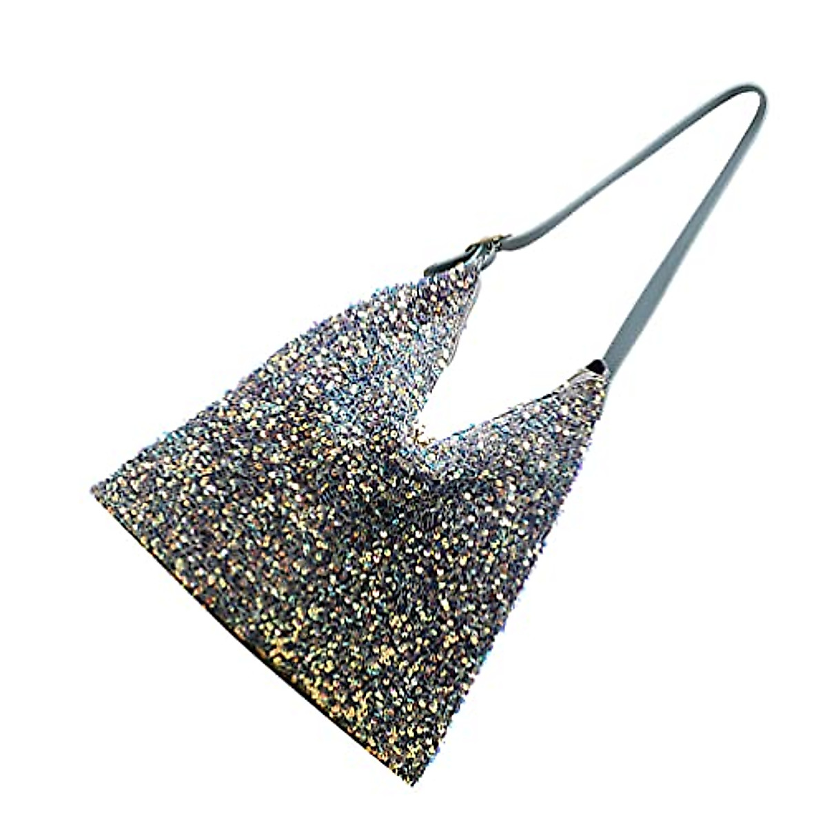 VALICLUD Womens Sequins Tote Bag Sparkling Shoulder Bag Handbag Portable Shopping Bag
