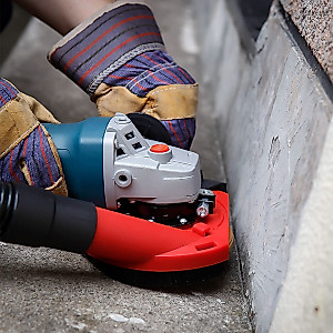 KIPSTAL Dust Shroud for Angle Grinder tool 4.5"/5"(115/125mm) Universal Dust Collector attachments and Diamond Cup Grinding Wheel 5-Inch X 1 PCS