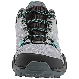 adidas outdoor womens Terrex Ax3 Hiking Boot, Halo Silver/Crystal White/Acid Mint, 8.5 US
