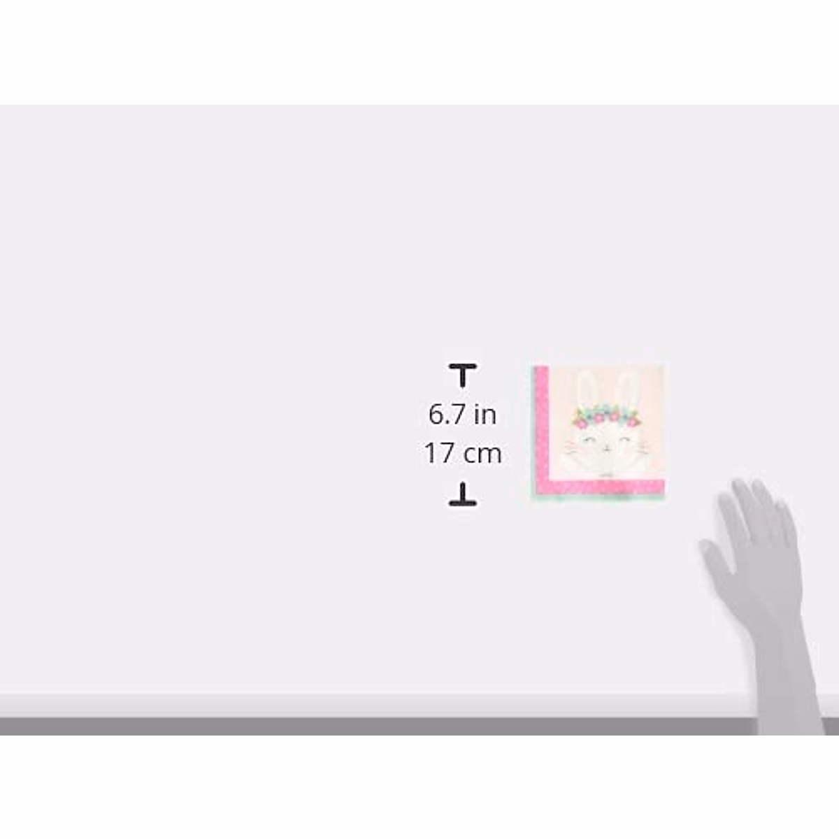 Creative Converting 336052 Bunny Party Napkins, 6.5", Multicolor