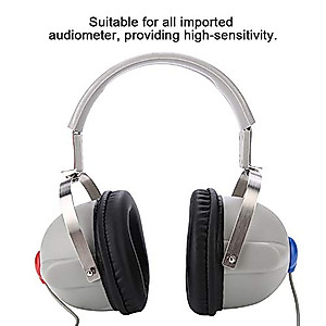 Focket Audiometer Headphone, Professional High-Sensitivity 3dB Audiometric Hearing Screening Headphone Air Conduction Audiometer Intelligent Hearing Tester, Easy to Use for School and Hospital