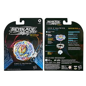 Beyblade Burst Pro Series Cho-Z Valtryek Spinning Top Starter Pack - Attack Type Battling Game Top with Launcher Toy