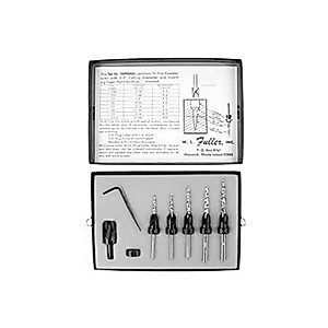 W.L. Fuller 10390006 No. 6 Countersink / Taper Drill Bit Set for #5 to #9 Screws