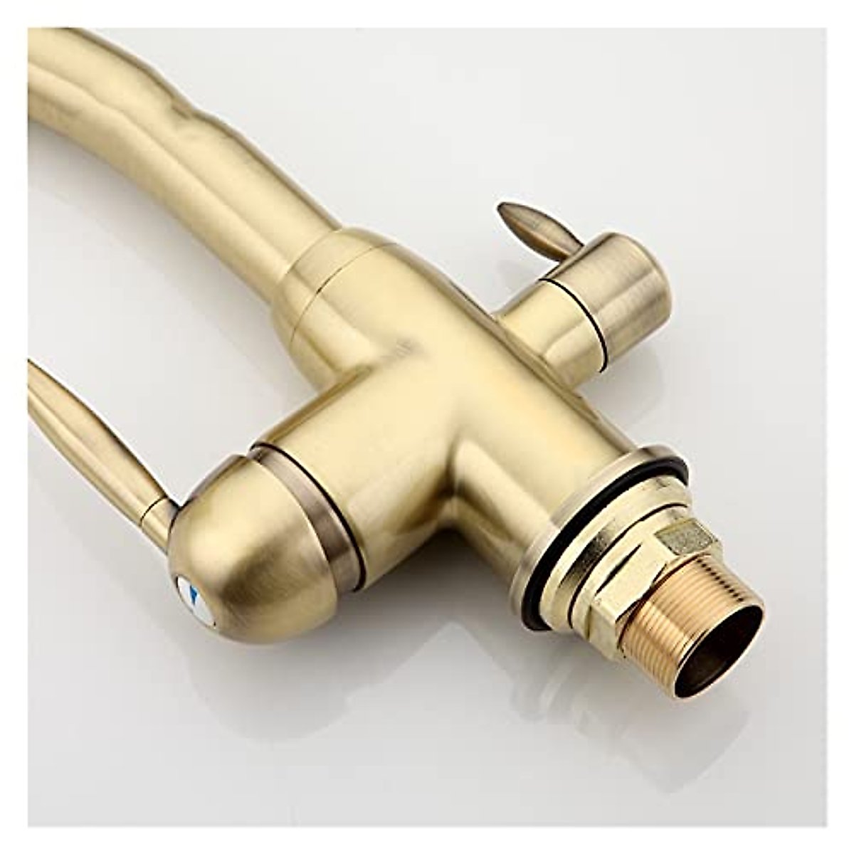 RTYUIE Retro Style Kitchen Faucet Countertop Installation Faucet 180 Degree Rotation with Water Purification Function Easy Installation and Smooth Water Flow