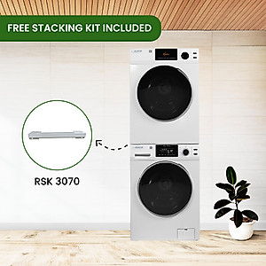 Equator Deluxe Laundry Set Digital Washer 1.9cf 110V+ Vented Dryer 4cf 110V