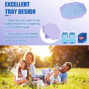 Bubble Gun Rocket 69 Holes Soap Blaster Machine, Bazooka Bubble Launcher Blower Toys for Kids Outdoor Indoor, Bubble Maker for Party Birthday Wedding(Purple)