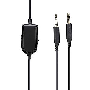 Replacement Audio Cable for Gaming Headset 2M 3.5mm Gold Plated Weaving Audio Cord for Logitech Astro A10 Astro A40 Gaming Headset