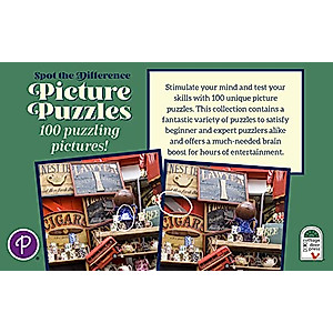 Picture Puzzles: Spot the Difference: More Than 1,000 Differences to Find! Adult Puzzle Book Includes Spiral Bound / Lay Flat Design (Brain Busters)