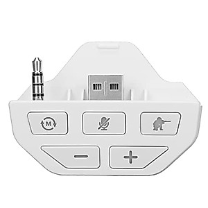 HeadsetAdapter, Detective Mode White Decrease Volume Sound Enhancer Stereo for Wireless Controller