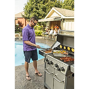 Broil King 18674 Propane Infrared Side Burner Kit, Black, Silver