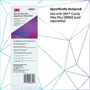 3M Cavity Wax Plus Applicator Wand Kit, 08851, 360-Degree Nozzles, Corrosion Protection, Collision Repair