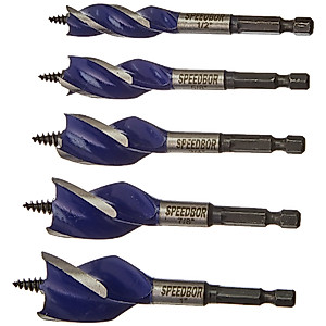 Speedbor 1877240 Irwin Tools Max Wood Drilling Bits, 4-Inch, 5-Piece