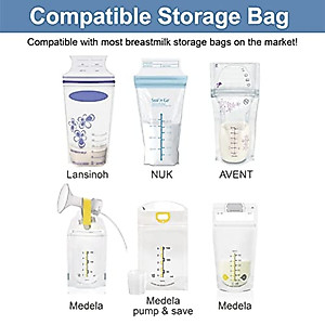 Maymom Milkbag Adapter, Widemouth 2nd Generation; Compatible with Spectra Avent Pumps; Most Milkbags inc. Lansinoh Bags;Do Not Use Microwave or Steamer Bag to Sanitize; 2pc