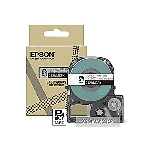 Epson LabelWorks InvisiLabels Bundle - 2 Clear 1/2" (12mm) Tapes - 212BMCPX, 212WMCPX