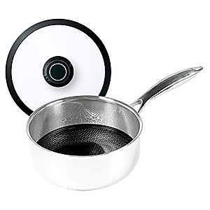 Black Cube Quick Release Cookware, Saucepan with Lid, 8-Inch/2.5 Quart