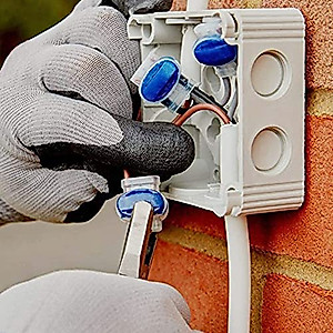 Timberrain 50 Pack Electrical IDC 314-BOX Pigtail 3 Wire Connectors for 22-14 AWG Cables, Robotic Lawn Mowers, Irrigation Applications