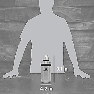 Stanley 10-02107-022 The Happy Hour Cocktail Shaker Set Stainless Steel 20OZ / .59 L shaker + Two- 7OZ / .2L cups