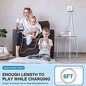 iPhone Charger, [Apple MFi Certified] Fast iPhone Charger 2PACK 6FT Lightning Cable Cord Fast Charging Dual 2 Port Plug USB Wall Charger Compatible with iPhone 14 13 12 11 Pro Max XS XR X 8 Plus iPad