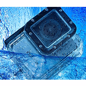 Pyle Expo Sports Action Camera - HD 1080P Mini Hi-Res Camcorder w/ Wifi, 20MP Cam, 2" Screen USB SD Card HDMI, Battery - Waterproof Case, USB Cable, Wireless Remote Control, Mount - PSCHD90SL (Silver)