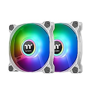 Thermaltake Pure Duo 12 ARGB White 2 Pack PC Case Fan 120mm CL-F097-PL12SW-A FN1466