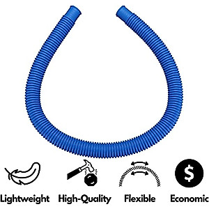 IDEASURE Pool Pump Replacement Hose, 1.25 x 41 Inch for compatible with Intex Filter Pump 607, 637 and 32mm Above Ground Pools include 6 Hose Clamps, Replace for compatible with Intex Hose