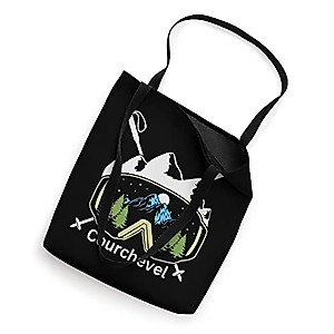 Courchevel France Ski Resort Souvenir for Skiers Tote Bag