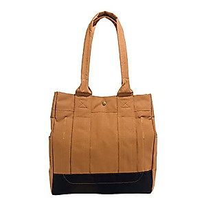 Carhartt Gear B0000380 Vertical Snap Tote - One Size Fits All - Carhartt Brown