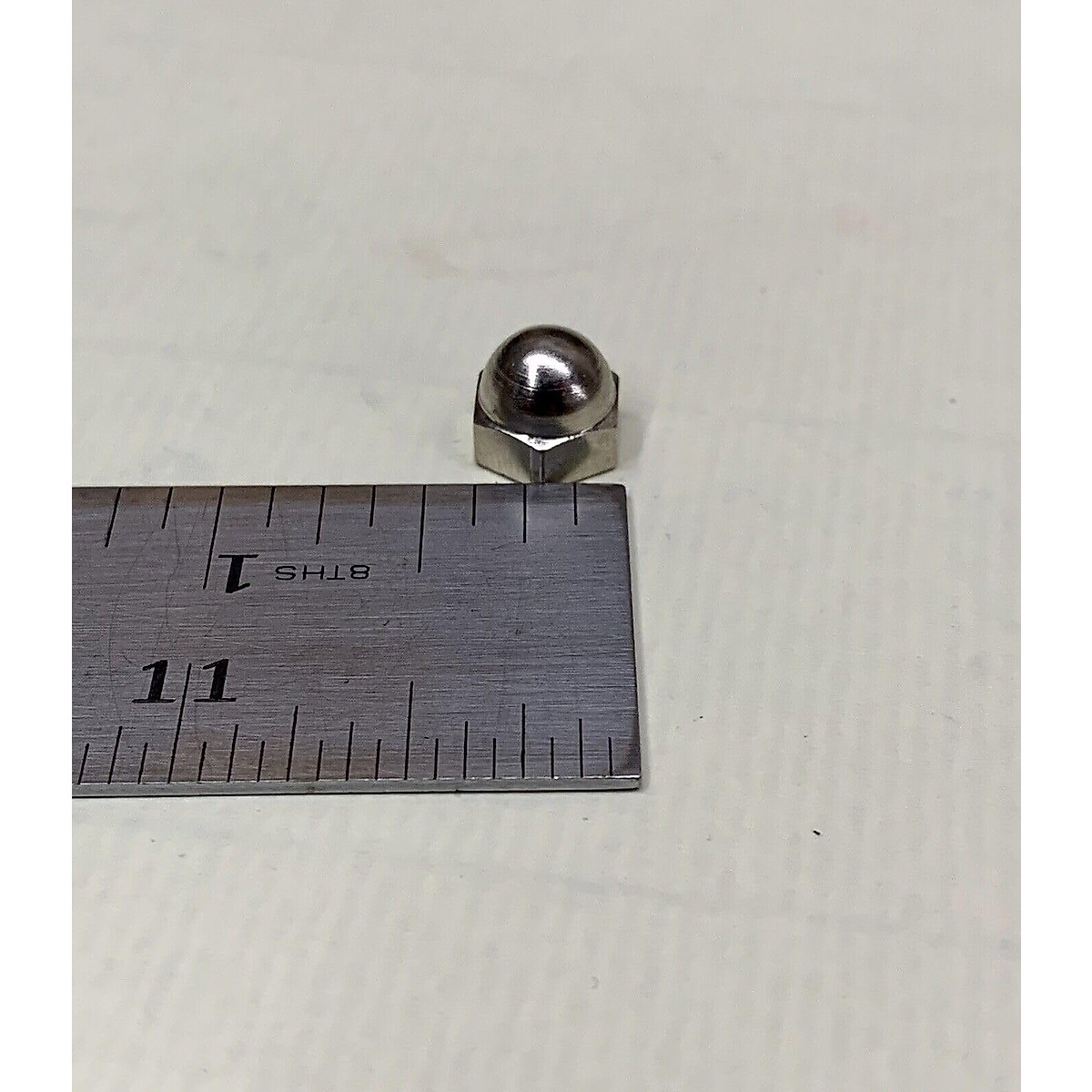 (50) 10-32 Brass Nickel Plated Acorn Chrome Dome/Cap Hex Nut #10 x 32 10/32