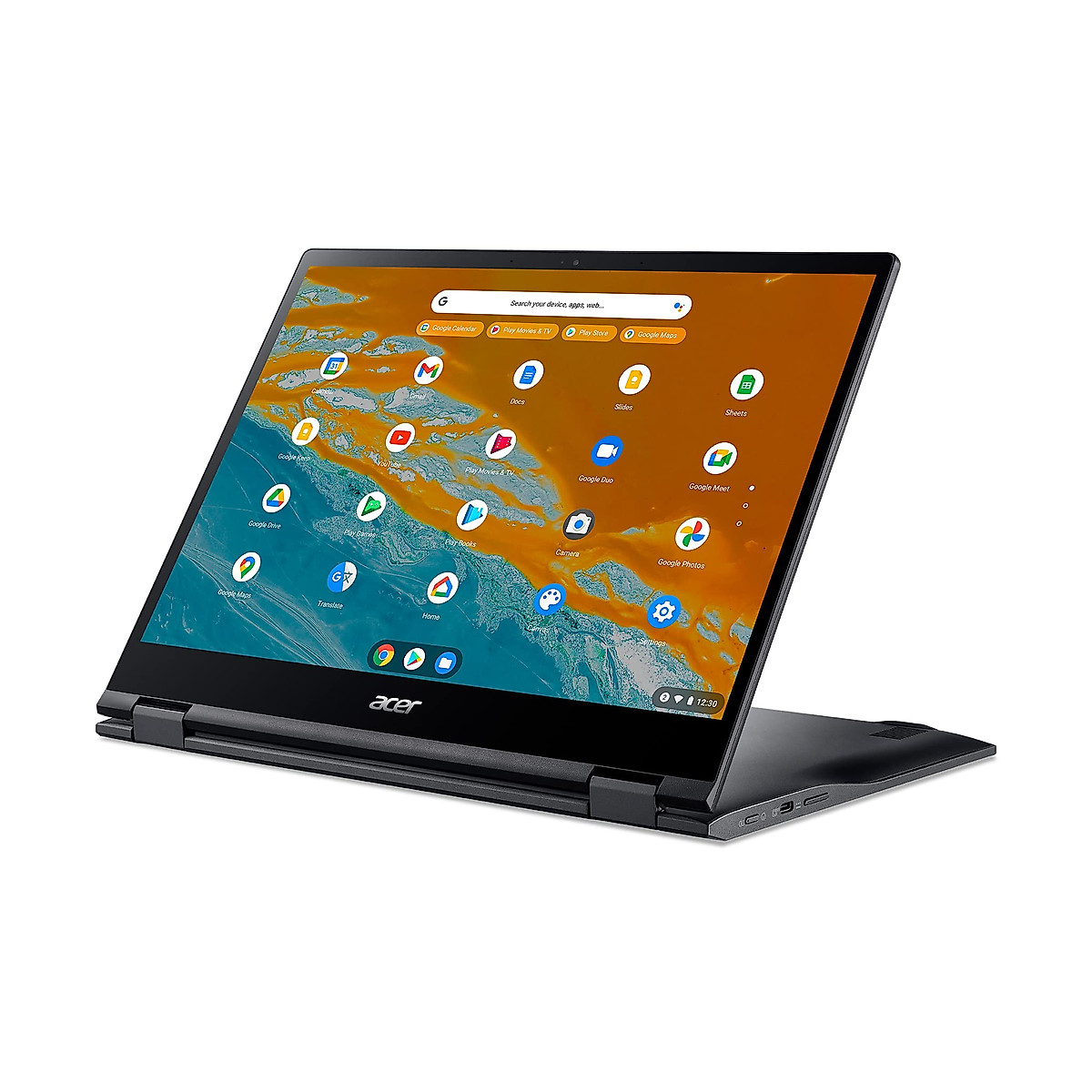 Acer Chromebook Spin 513 Convertible Laptop | 13.5" 2256x1504 Gorilla Glass Touch | MediaTek Kompanio 1380 Octa-Core CPU | 8GB LPDDR4X | 128GB eMMC | WiFi 6 | Backlit KB | Chrome OS | CP513-2H-K62Y