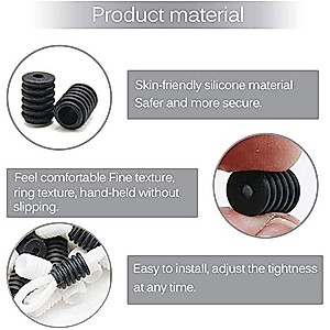 OCEANTREE Cord Locks for Mask, Elastic Adjuster Silicone Cord Stopper No Slip Earloop Toggles for Drawstring Buckle Clasp