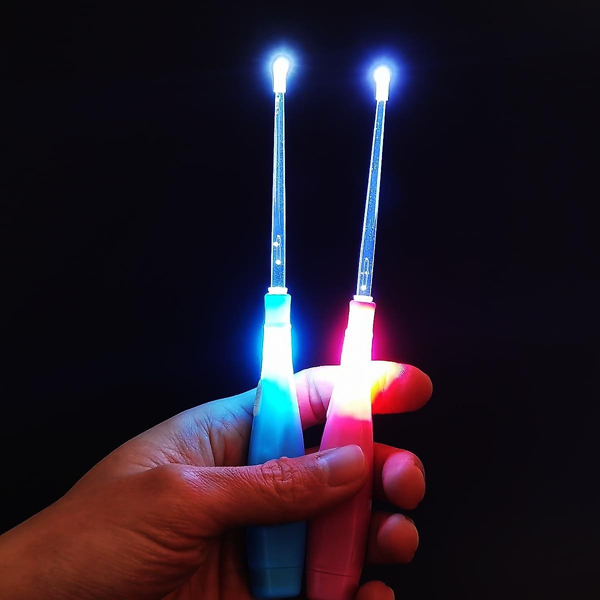 Airgoesin Upgraded 2 Lighted Tonsil Stone Remove Tool Tonsillolith Pick + Irrigation Clean Syringe Fresh Breath Oral Rinse