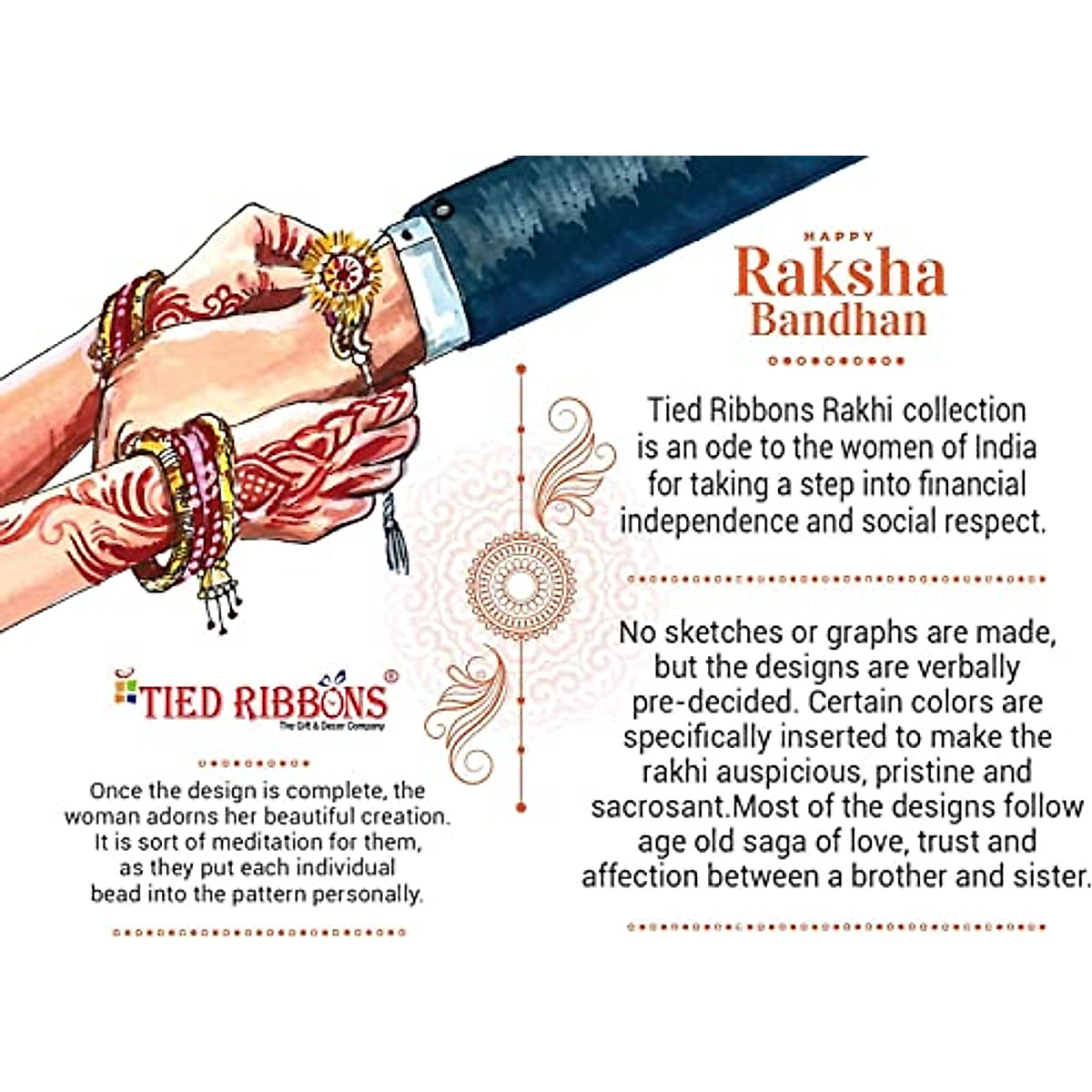 TIED RIBBONS Rakhi for Brother and Bhabhi with Gift Set | Swan Statue | Rakhi Thread | Roli Chwal Tika - Raksha bandhan Bhai Bhabhi Rakhi Set | Rakhi Card | Lumba Rakhi for Bhabhi