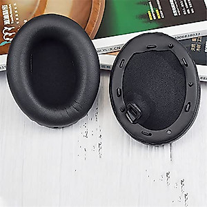1000XM4 Replacement Earpads Noise Canceling Ear Cushions Quite-Comfort Protein Leather Ear Covers Earmuff Repair Parts for Sony WH-1000XM4 Over-Ear Wireless Headphones (Black)