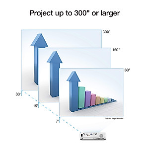 Epson EX5280 3-Chip 3LCD XGA Projector, 3,800 Lumens Color Brightness, 3,800 Lumens White Brightness, HDMI, Built-in Speaker, 16,000:1 Contrast Ratio