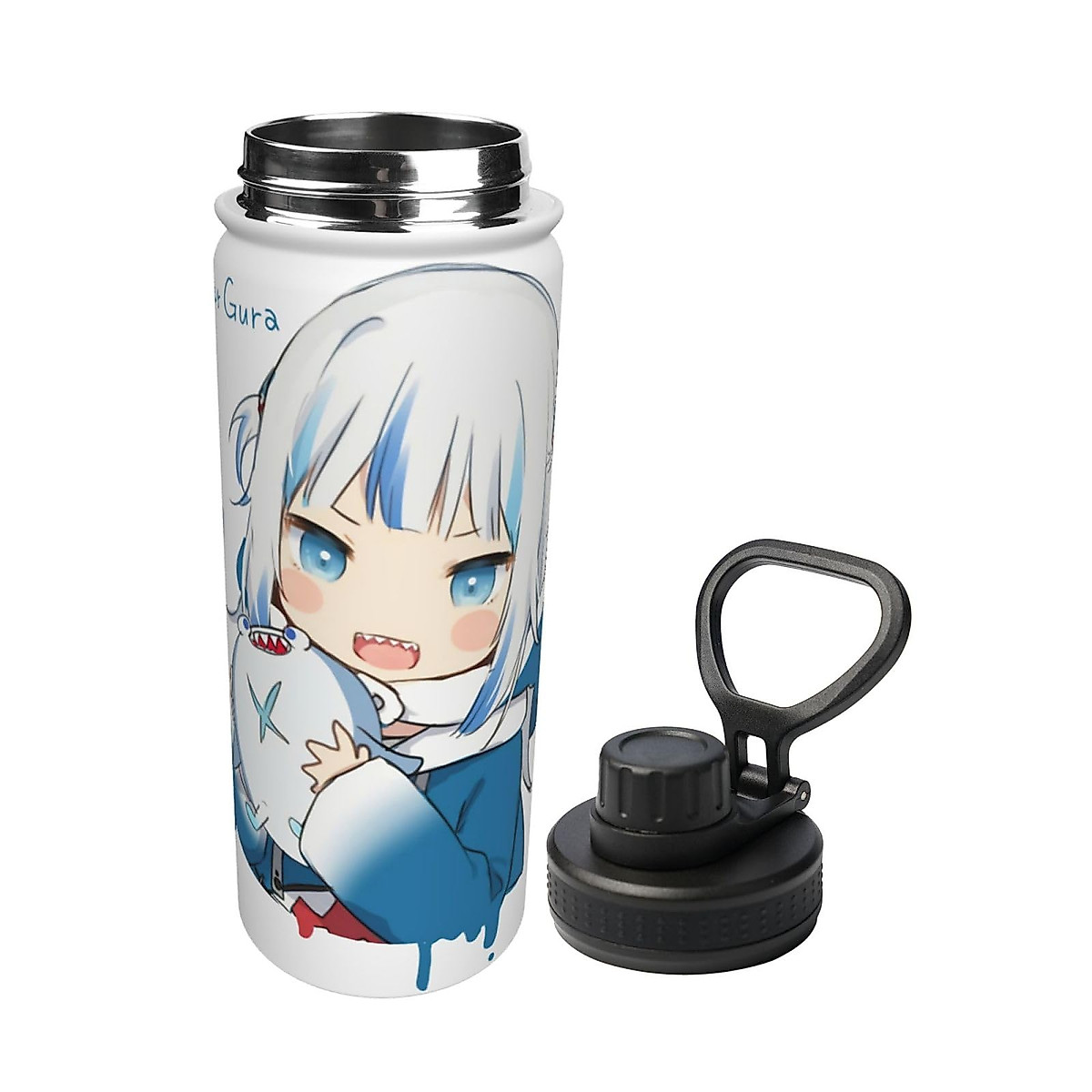 Gawr Music Gura Tumbler 18 oz Stainless Steel Sports Insulated Kettle Travel Drinking Cup Water Bottle with Lid