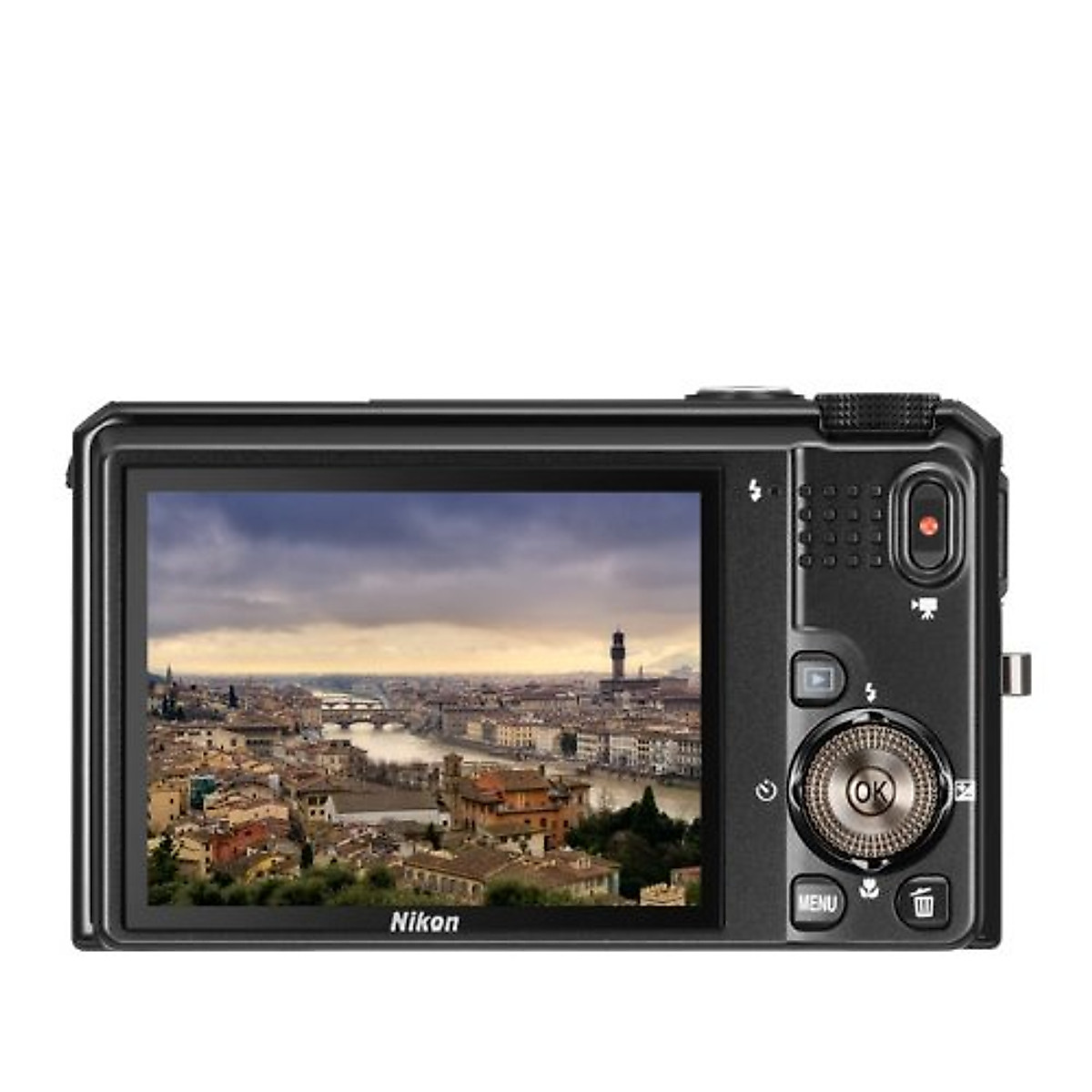 Nikon COOLPIX S9100 12.1 MP CMOS Digital Camera with 18x NIKKOR ED Wide-Angle Optical Zoom Lens and Full HD 1080p Video (Black) (OLD MODEL)